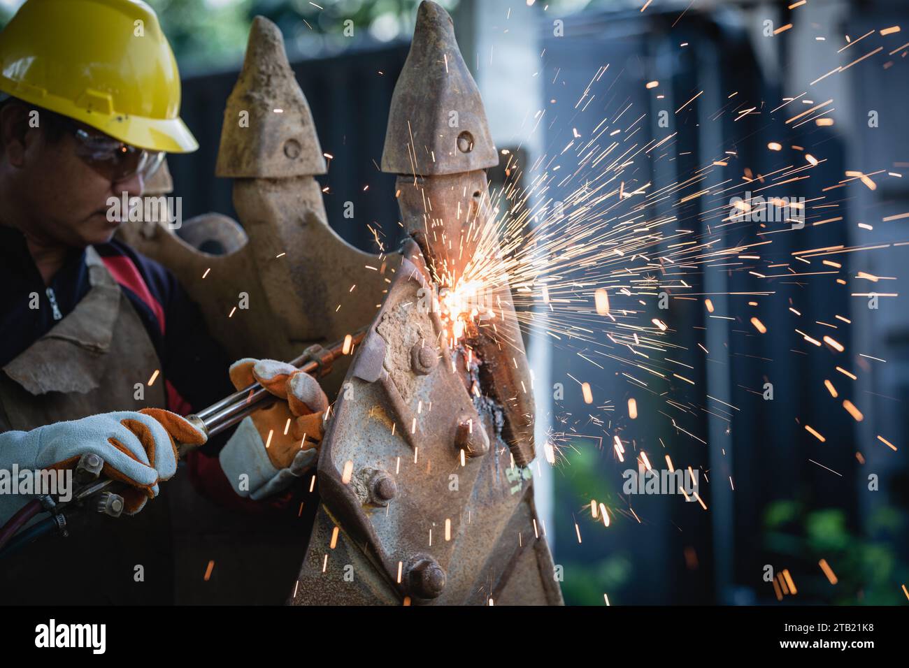 Cutting steel with gas, gas welding and oxy-fuel cutting are processes ...