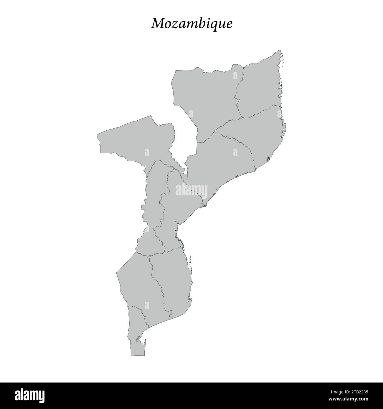 Map of mozambique hi-res stock photography and images - Alamy