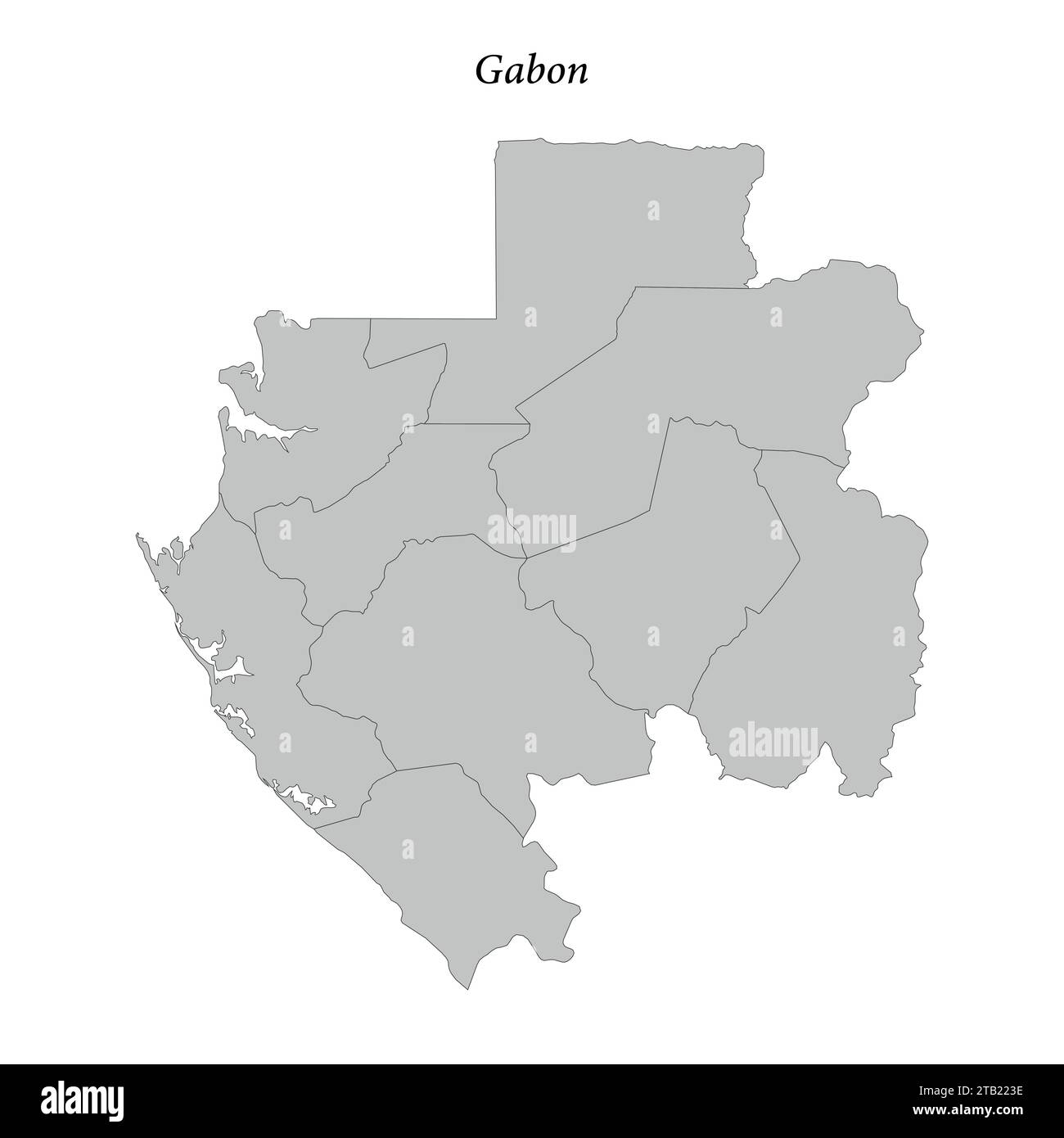 Map of gabon hi-res stock photography and images - Alamy