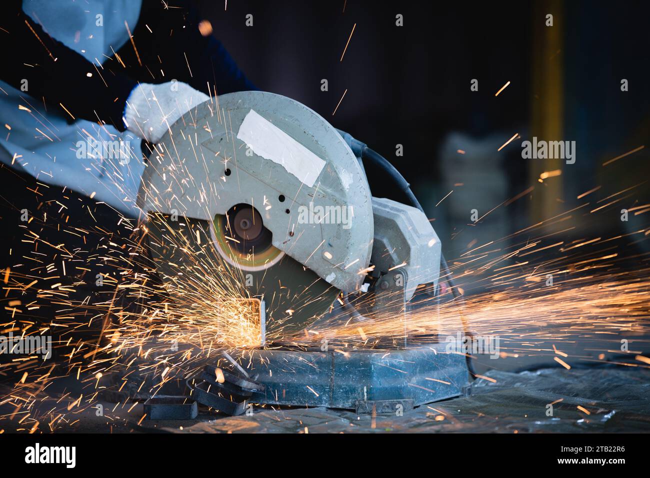 Heavy Industry Engineering Factory Interior with Industrial Worker ...