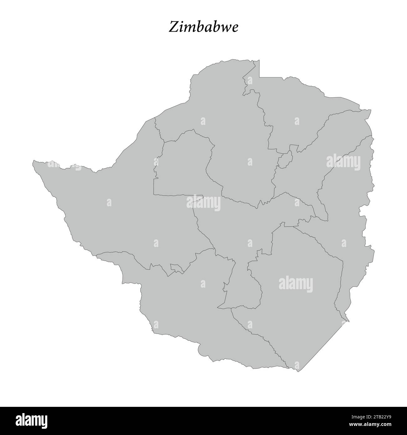 Map of zimbabwe hi-res stock photography and images - Alamy