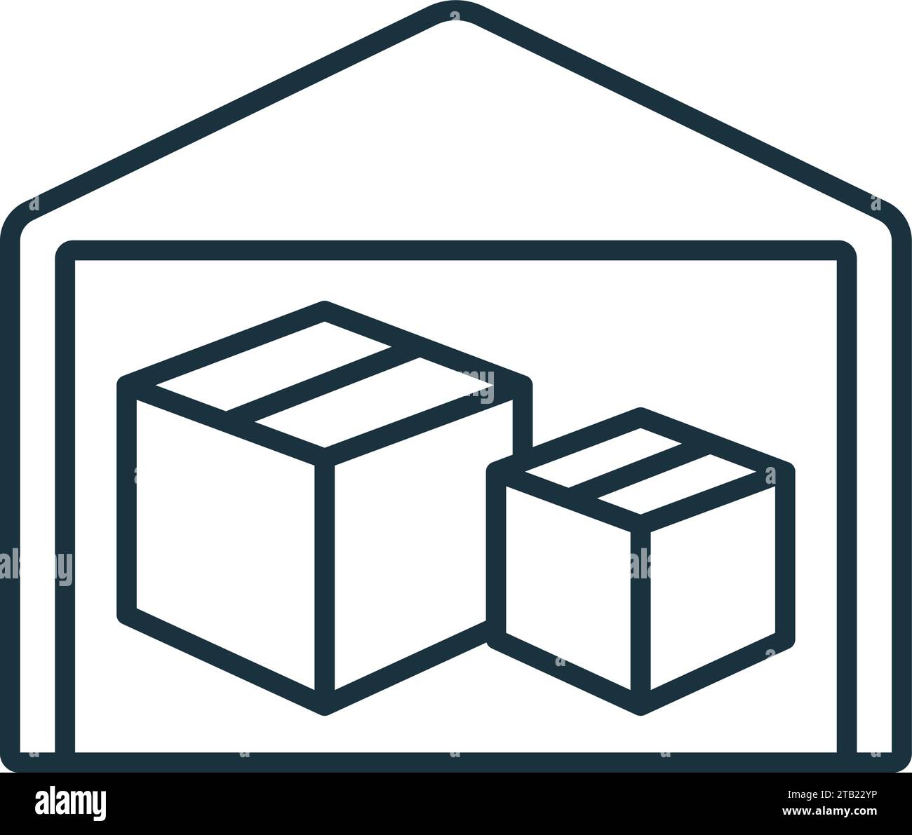 Logistical distribution center Stock Vector Images - Alamy
