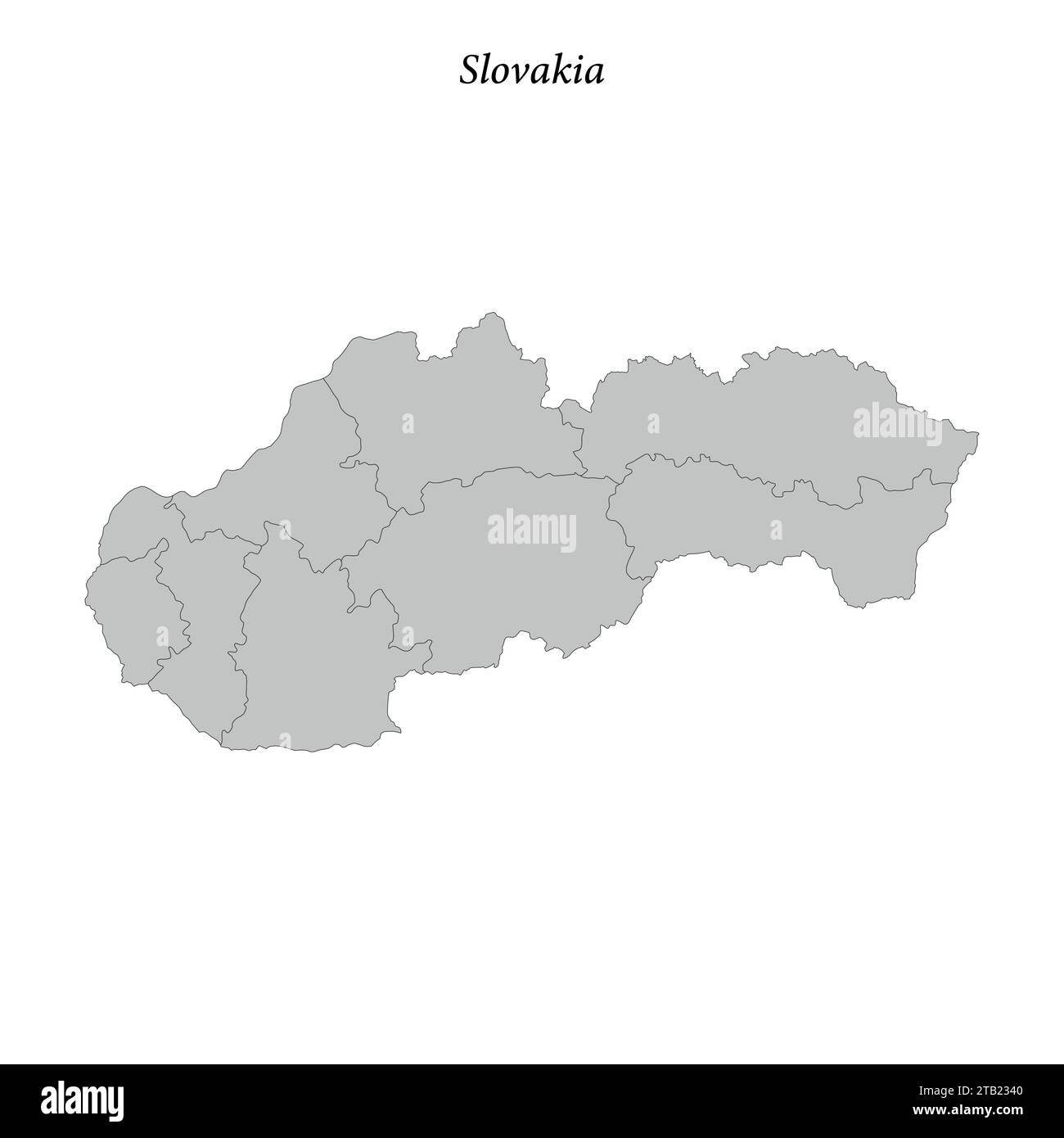 Map of slovakia Black and White Stock Photos & Images - Alamy
