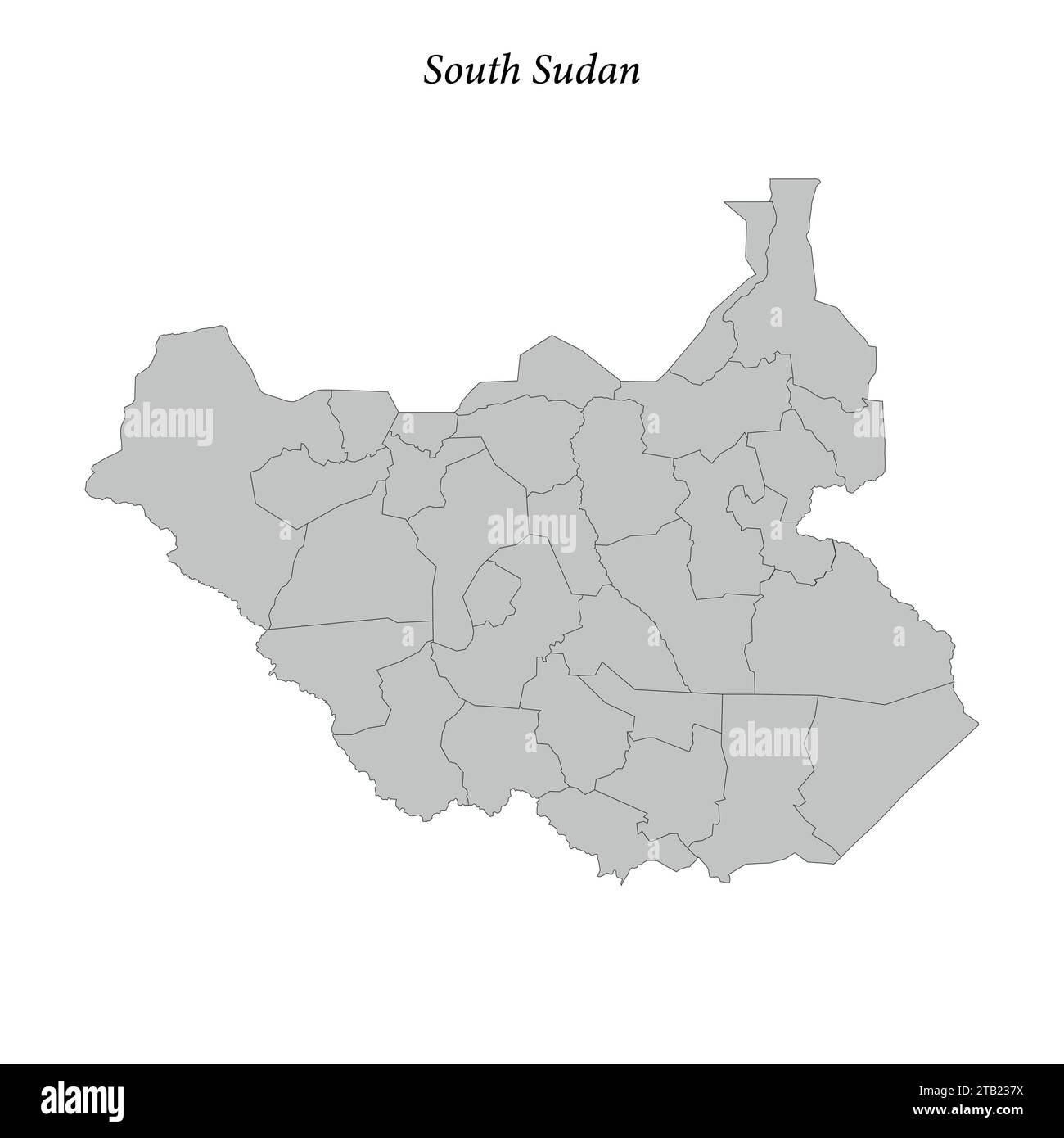 Map of sudan Black and White Stock Photos & Images - Alamy
