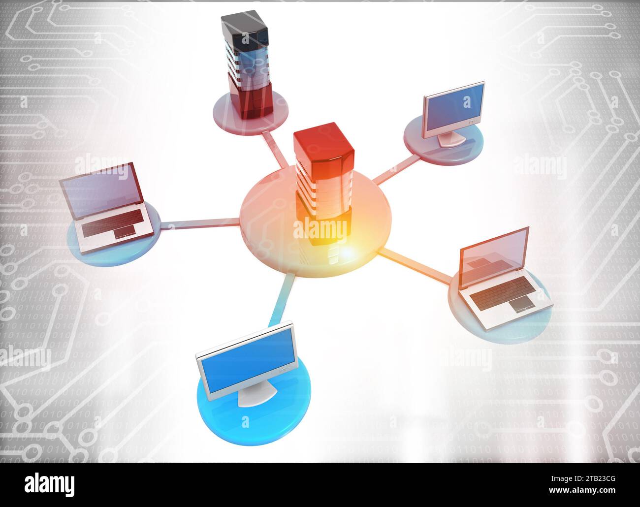 Isometric lan network diagram computer hi-res stock photography and ...