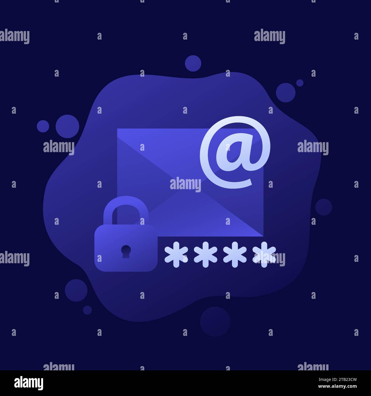 email icon with password, vector design Stock Vector Image & Art - Alamy