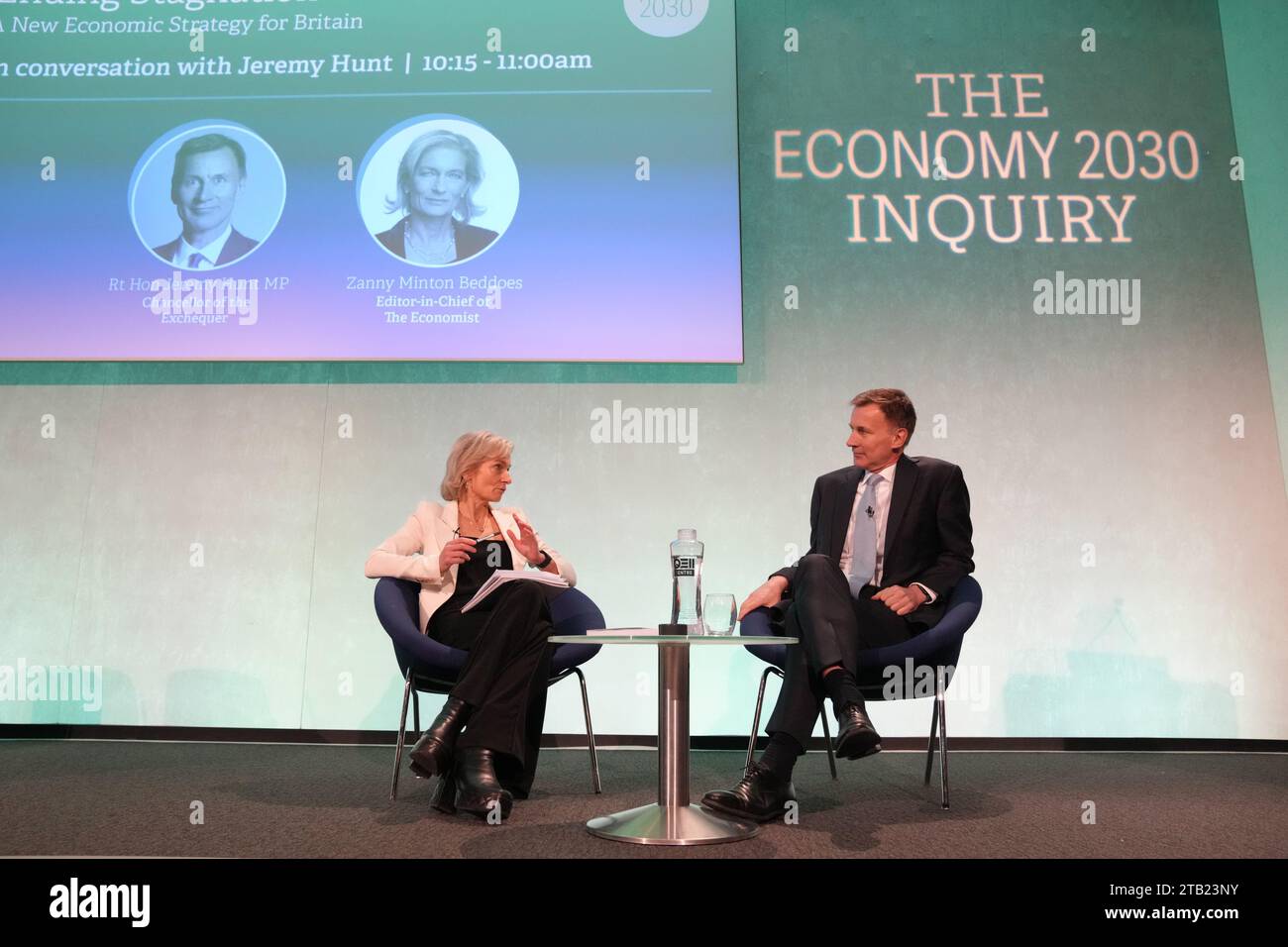 Editor-in-Chief of The Economist, Zanny Minton Beddoes (left) and ...