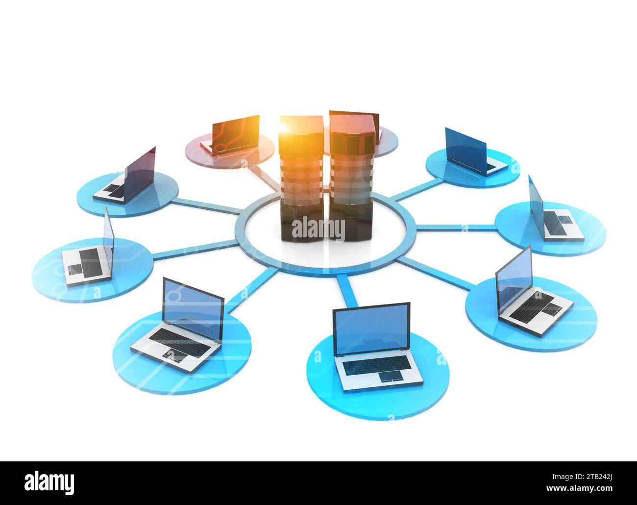 Mainframe computer room Cut Out Stock Images & Pictures - Alamy