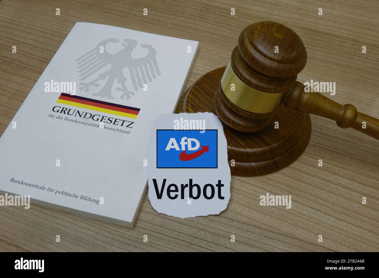 AfD-Verbot AfD-Verbot, 04.12.2023, Borkwalde, Brandenburg, Der ...