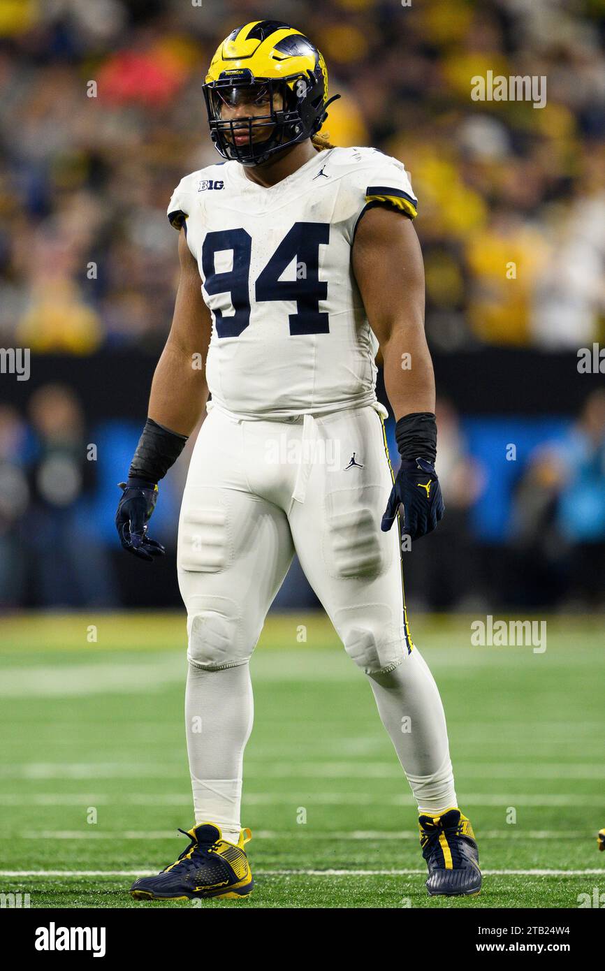 INDIANAPOLIS, IN - DECEMBER 02: Michigan Wolverines defensive lineman ...