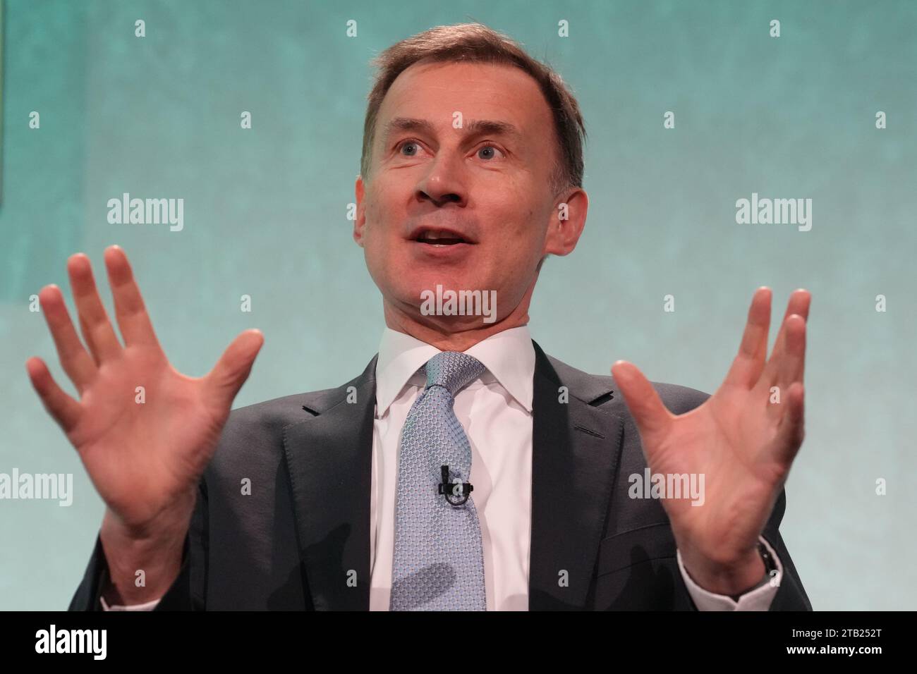 Chancellor of the Exchequer Jeremy Hunt speaking at the Resolution ...