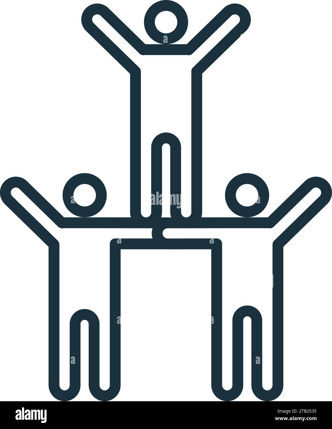Support group outline icon. Monochrome simple sign from mental health ...