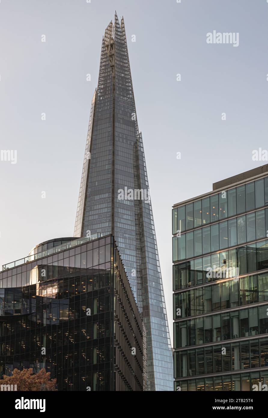 London, UK - Nov 07, 2023 - The Shard Tower in London with surrounding ...
