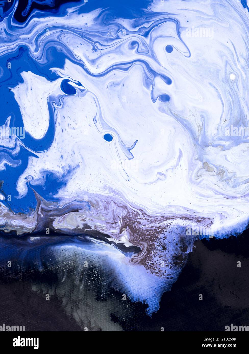 Abstract ocean landscape. Original painting. Hand drawn, impressionism ...