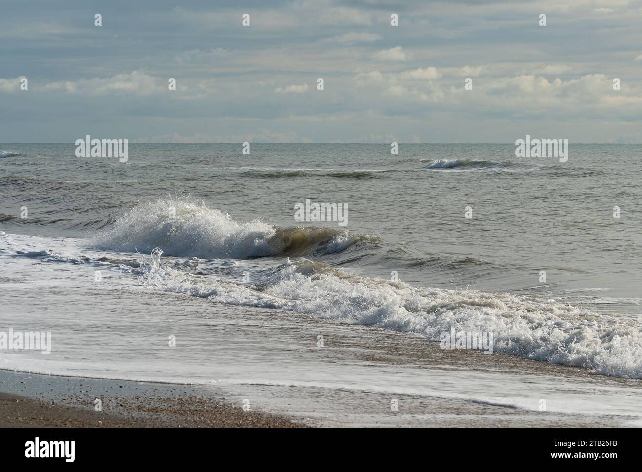 Large waves roll on coast hi-res stock photography and images - Alamy
