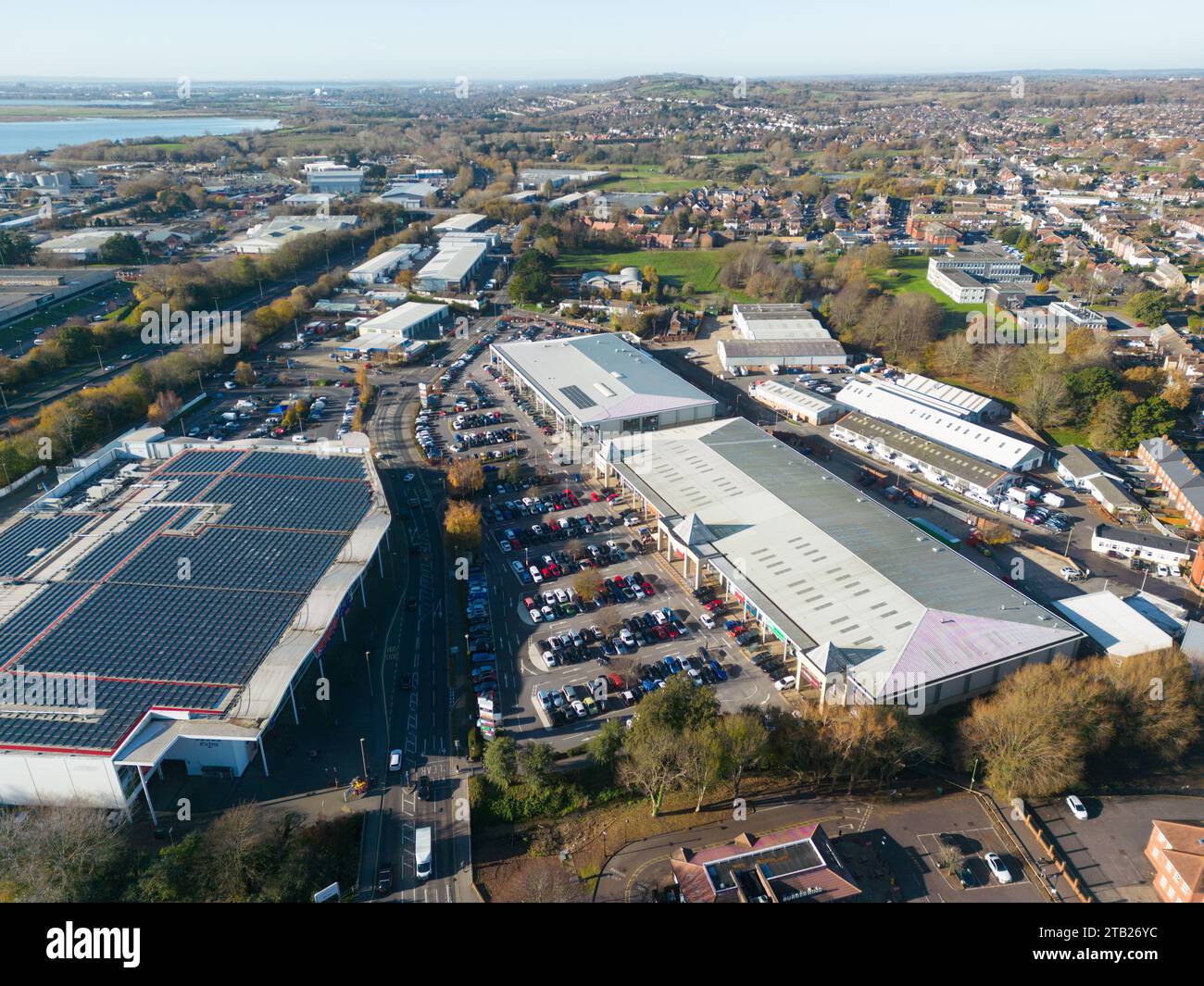 Solent Retail Park, Solent Road, Havant, PO9 1JH Stock Photo - Alamy