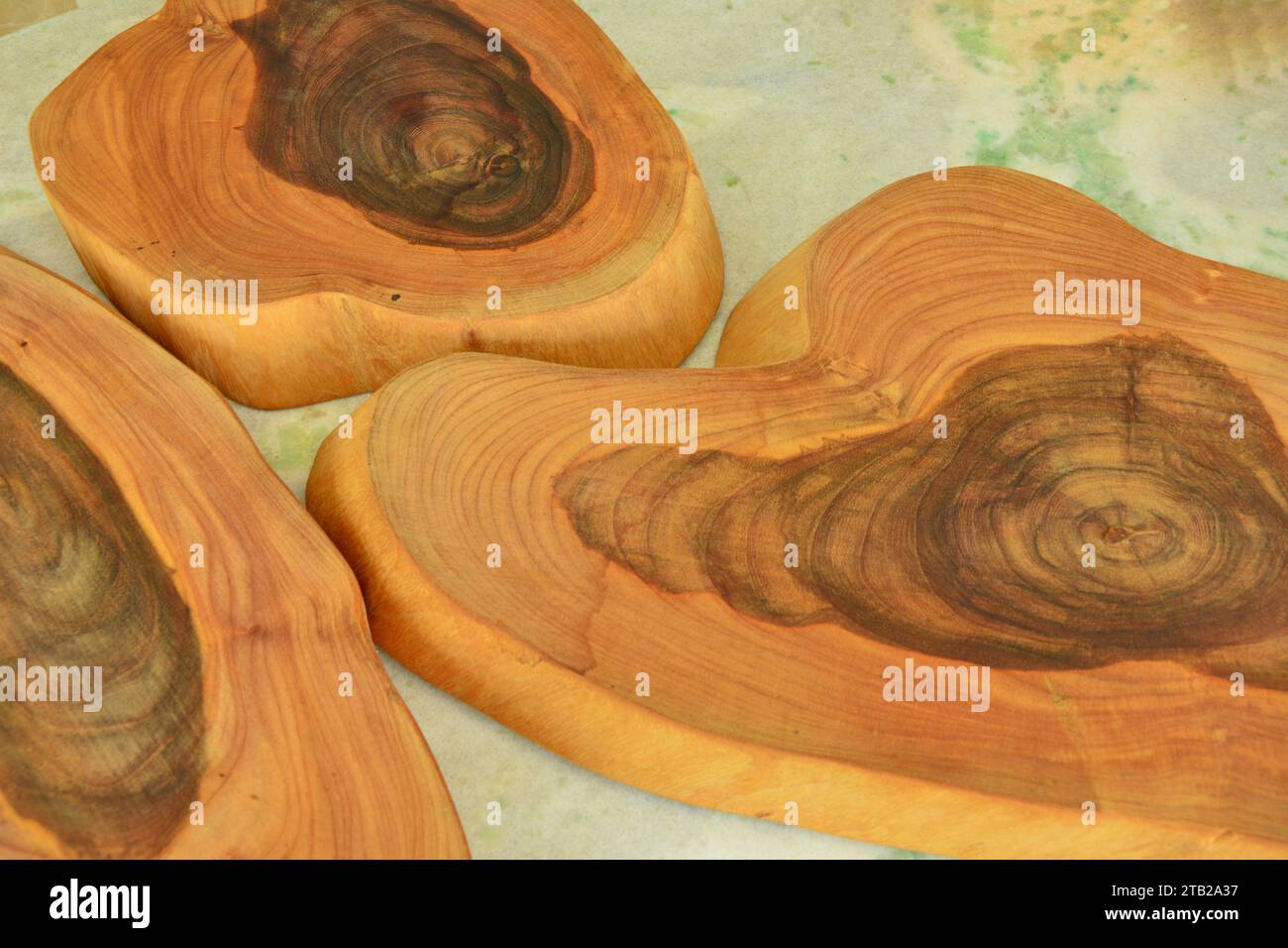 Sliced wood planks for general use. Sawn trunk. abstract style photo ...