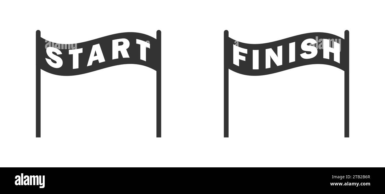 Road start finish Stock Vector Images - Alamy