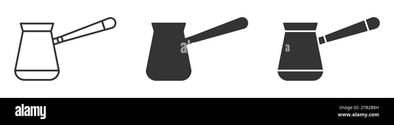 Jezve coffee icon. Vector illustration Stock Vector Image & Art - Alamy