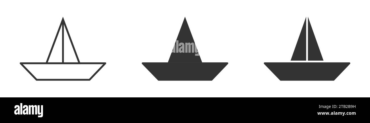 Very simple boat icon. Ship symbol. Vector illustration Stock Vector ...