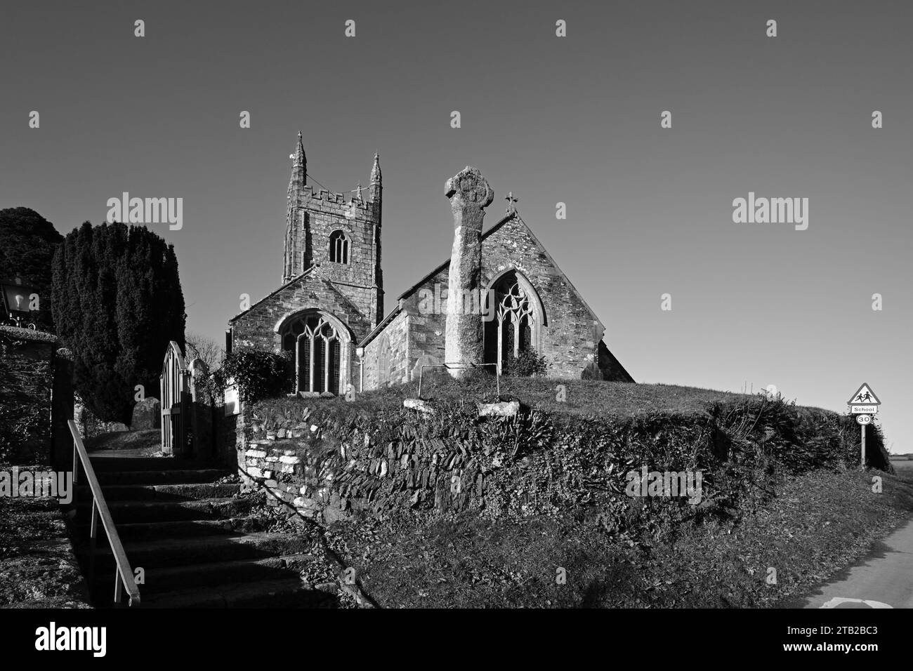 Grade 1 listed parish church Black and White Stock Photos & Images - Alamy