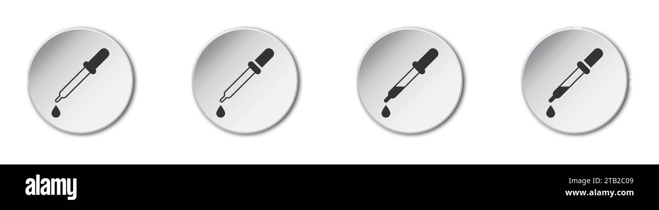 Dropper icons set. Flat vector illustration Stock Vector Image & Art ...