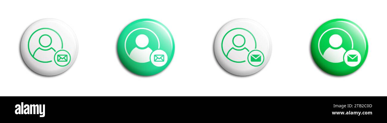 Person icon with mail sign. Vector illustration Stock Vector Image ...