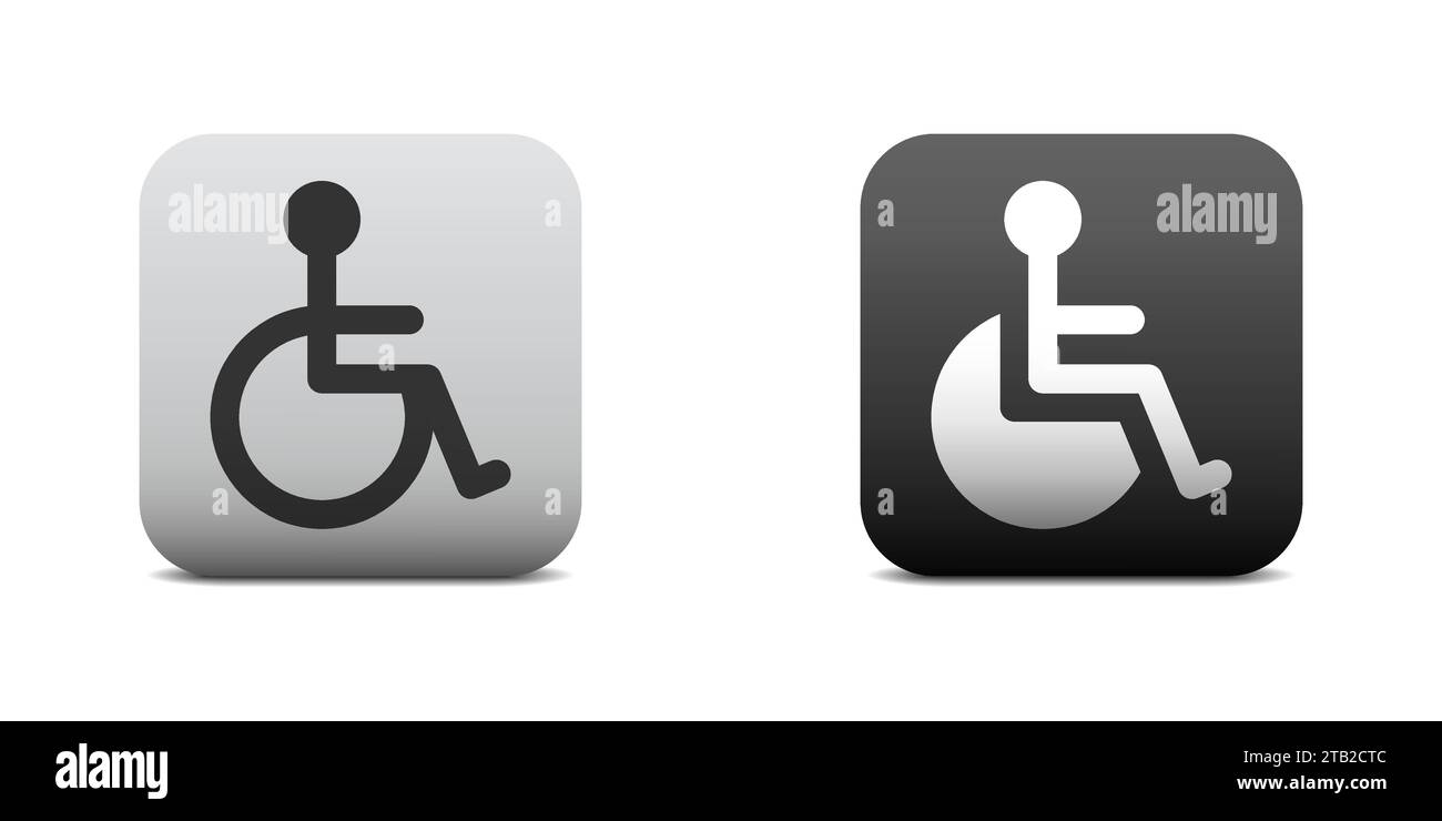Wheelchair icons set. Vector illustration Stock Vector Image & Art - Alamy