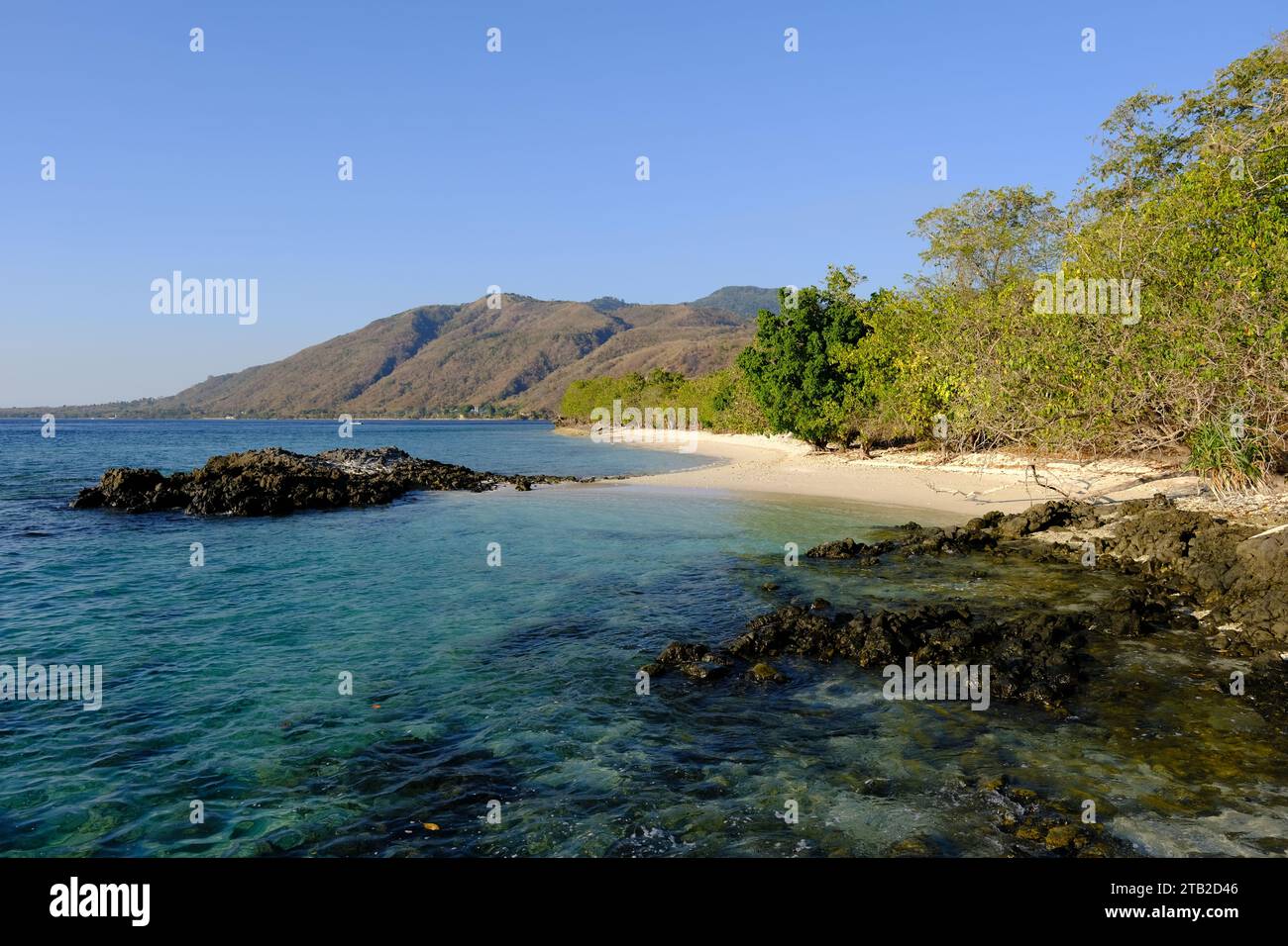Indonesia Alor Island - Coastline view Nuhakepa Island Stock Photo - Alamy
