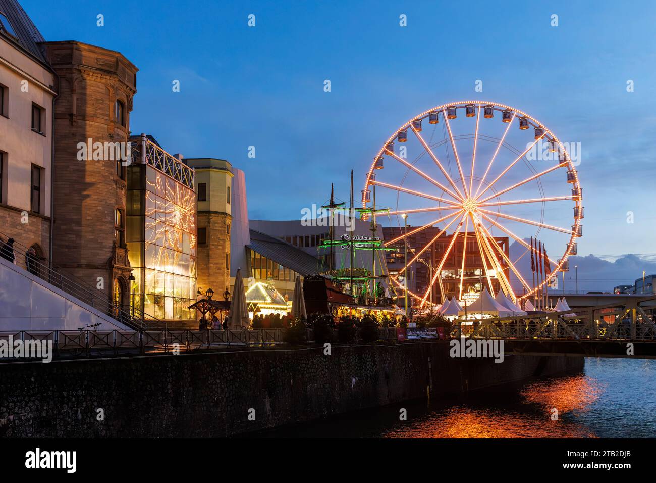 ferris wheel at the Chocolate Museum at the Christmas market in the ...