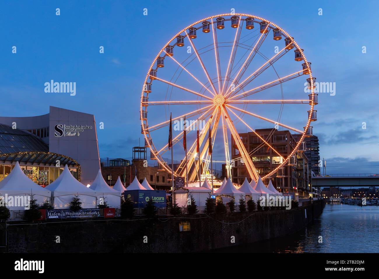 ferris wheel at the Chocolate Museum at the Christmas market in the ...
