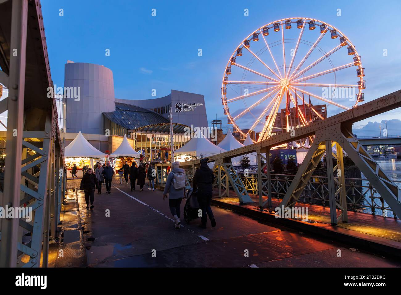 ferris wheel at the Chocolate Museum at the Christmas market in the ...
