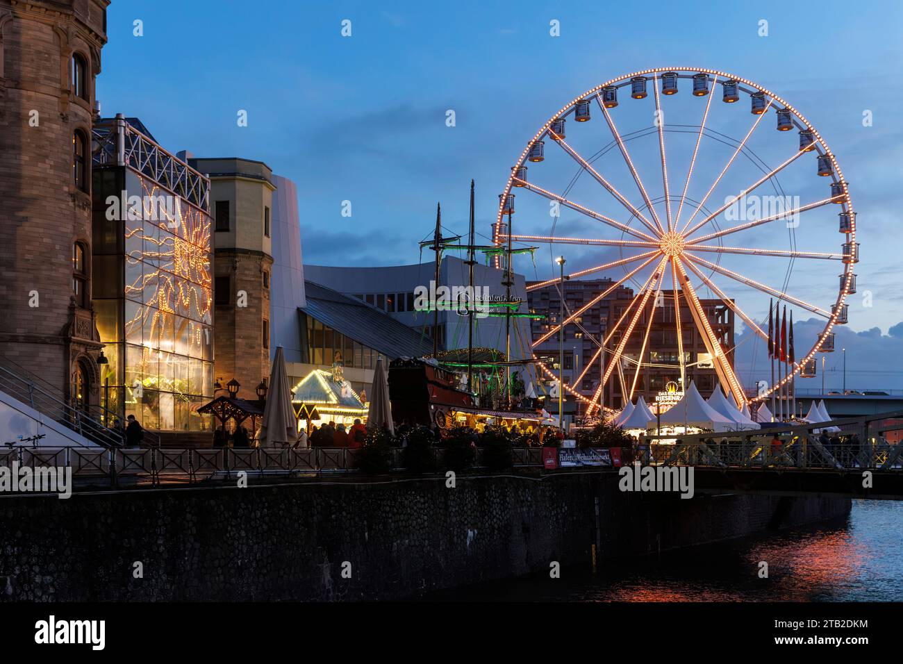 ferris wheel at the Chocolate Museum at the Christmas market in the ...