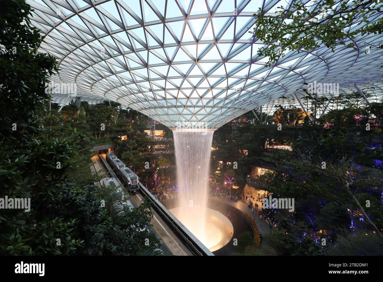 The HSBC Rain Vortex Stock Photo - Alamy
