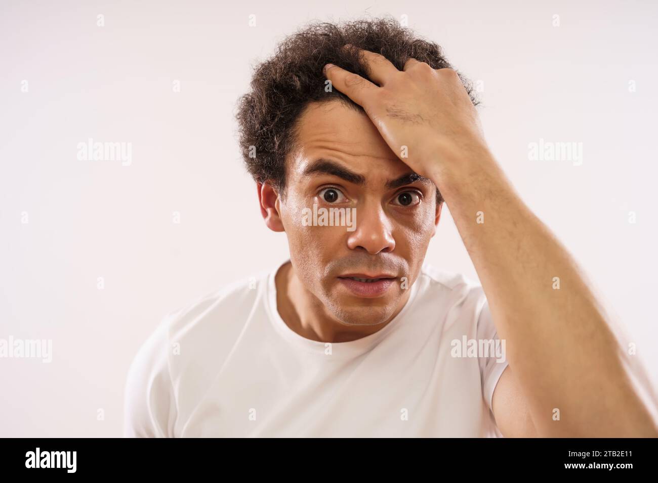Forehead wrinkles hi-res stock photography and images - Alamy