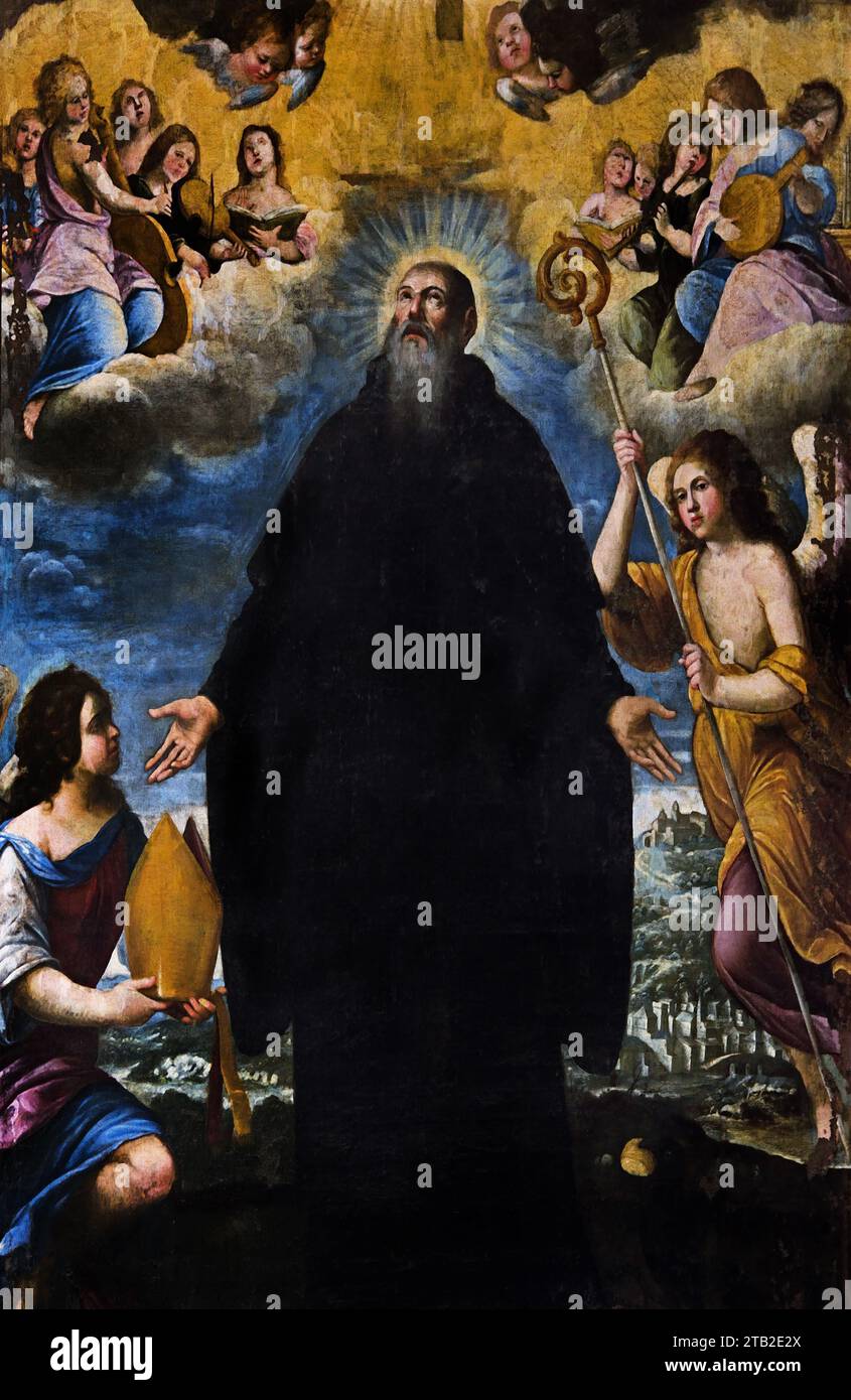 Saint Benedict and Musical Angels by Angelo Solimena 1629 – 1716 Chiesa ...