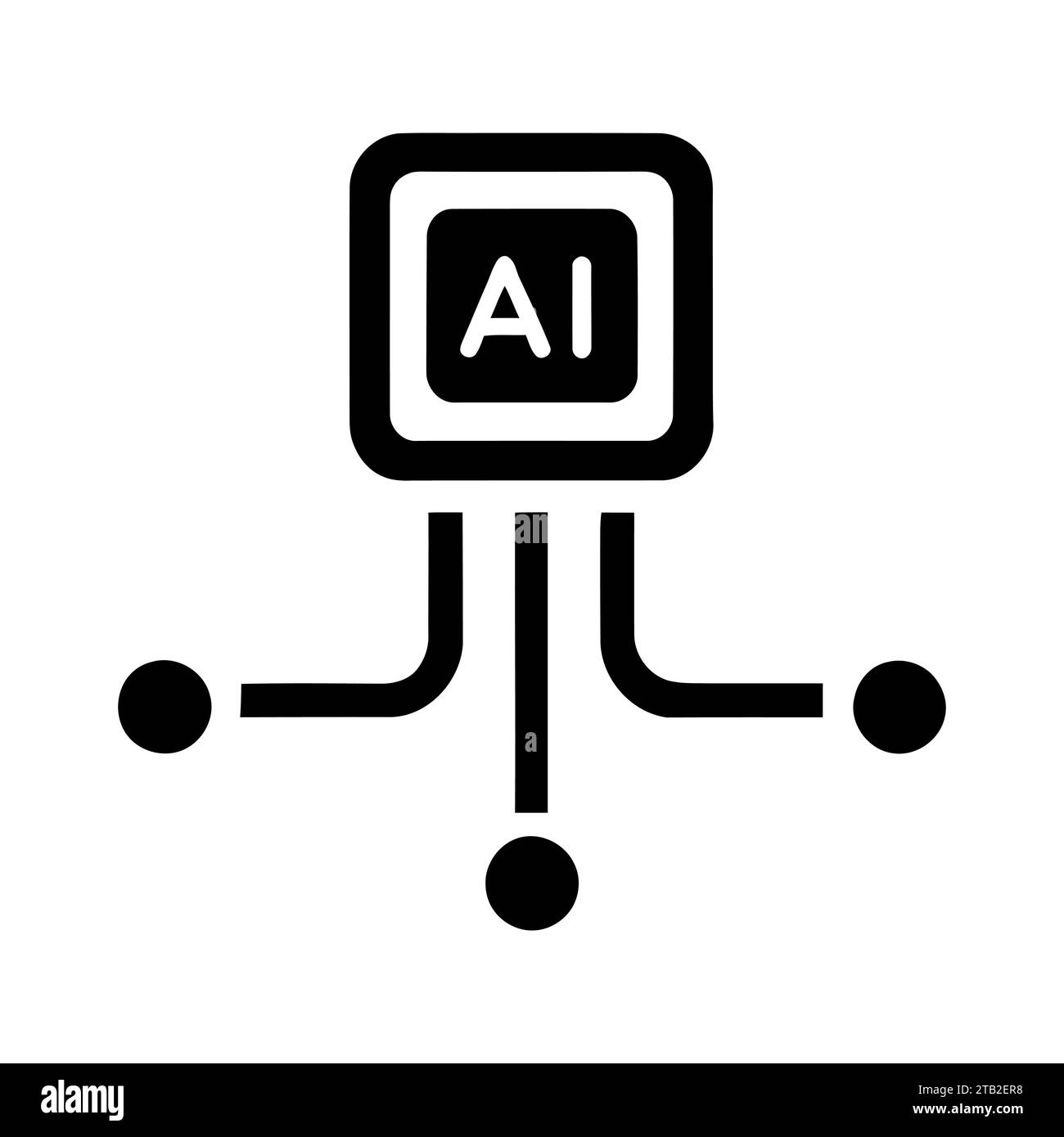 AI processor icon. AI processor mini icon in flat style isolated ... AI processor icon. AI processor mini icon in flat style isolated ...