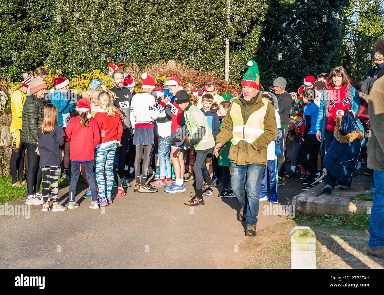 The Otterton Reindeer Fun Run Stock Photo - Alamy
