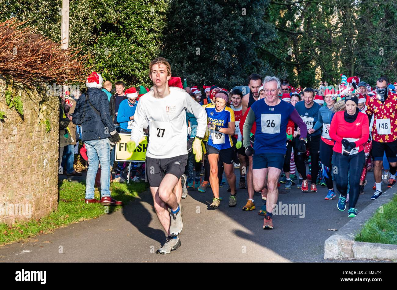 The Otterton Reindeer Fun Run Stock Photo - Alamy
