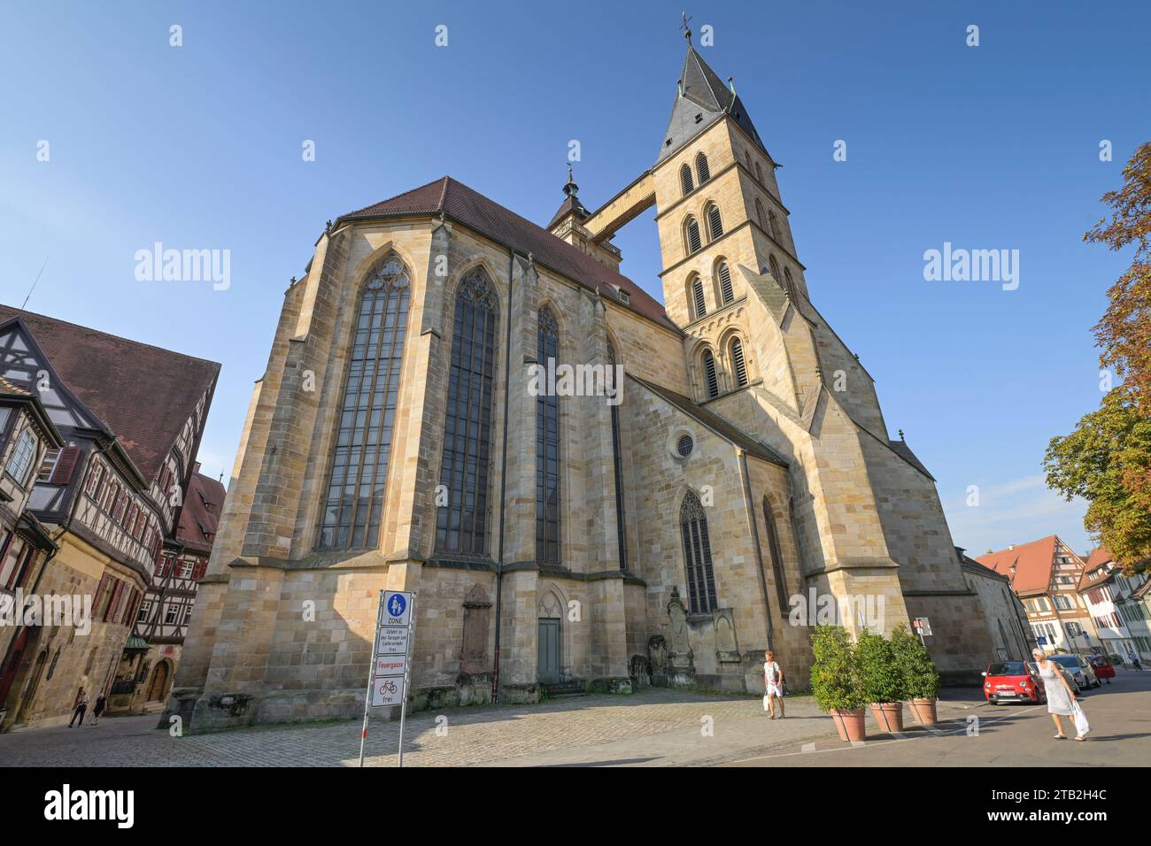 Stadtkirche St. Dionys, Marktplatz, Altstadt, Esslingen, Baden ...