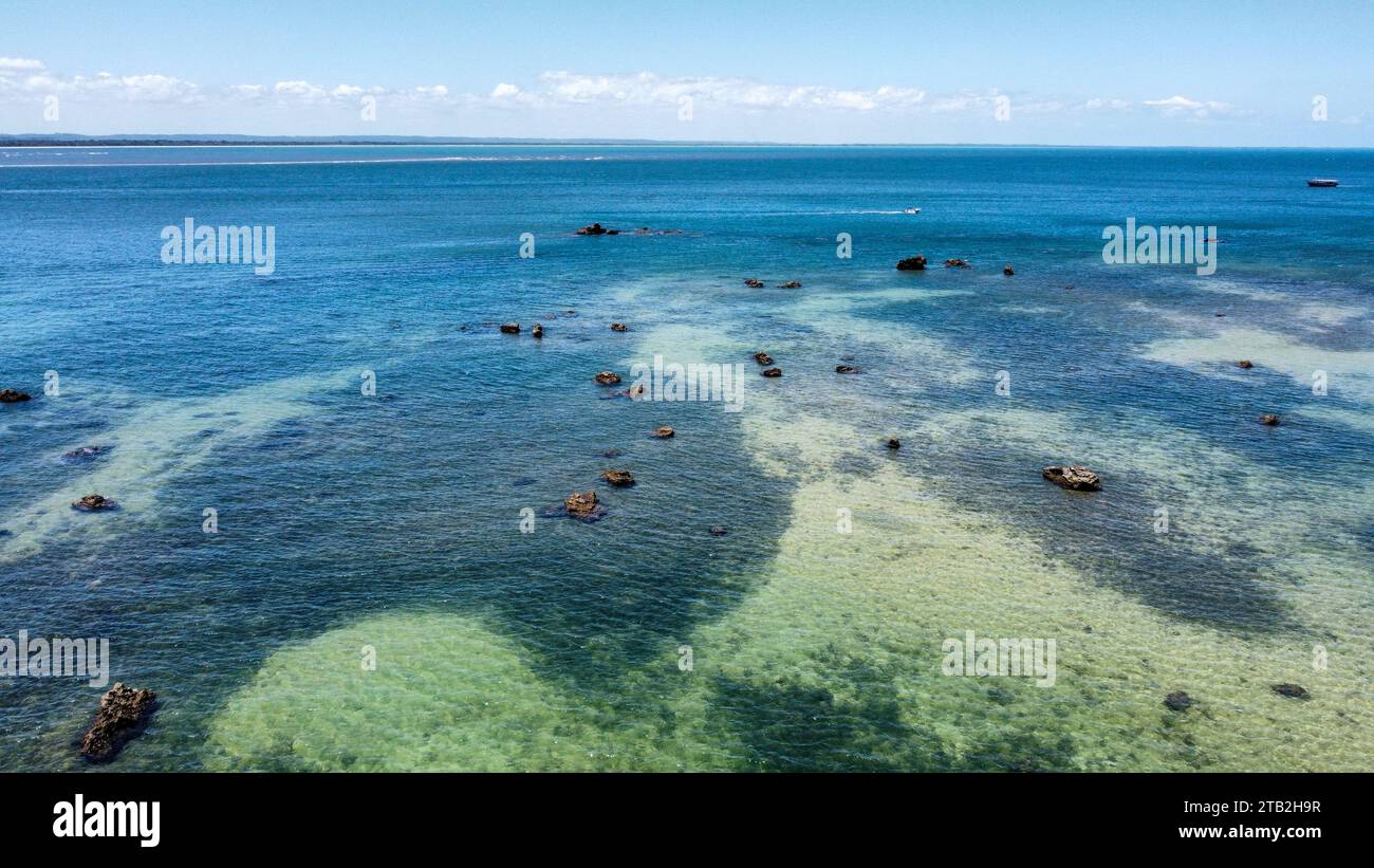 Morro de Sao Paolo coast in Brazil. Ocean view, Natural pools ...