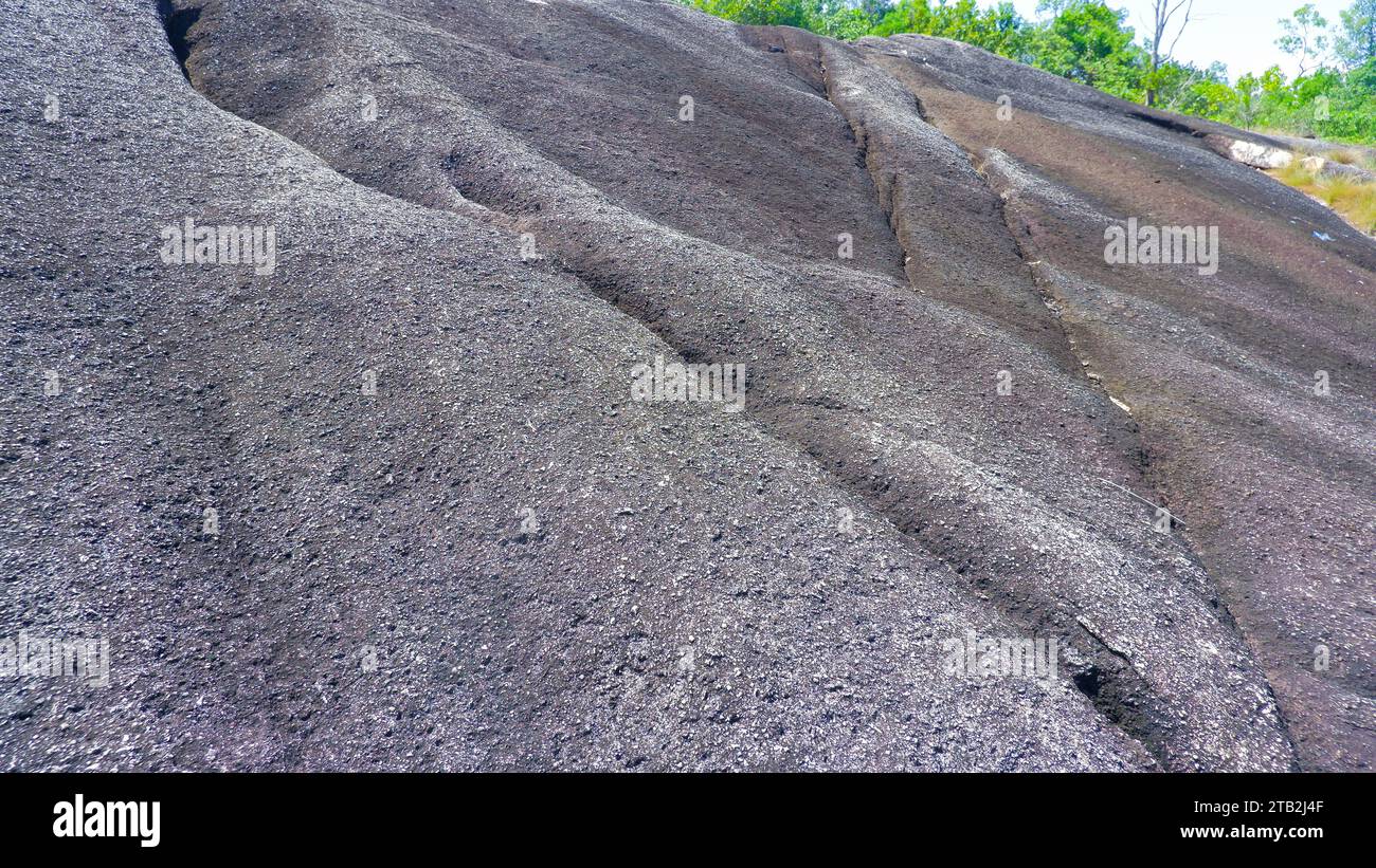 Mountain Rocks That Are Large And Have A Blackish Color, In The Village ...