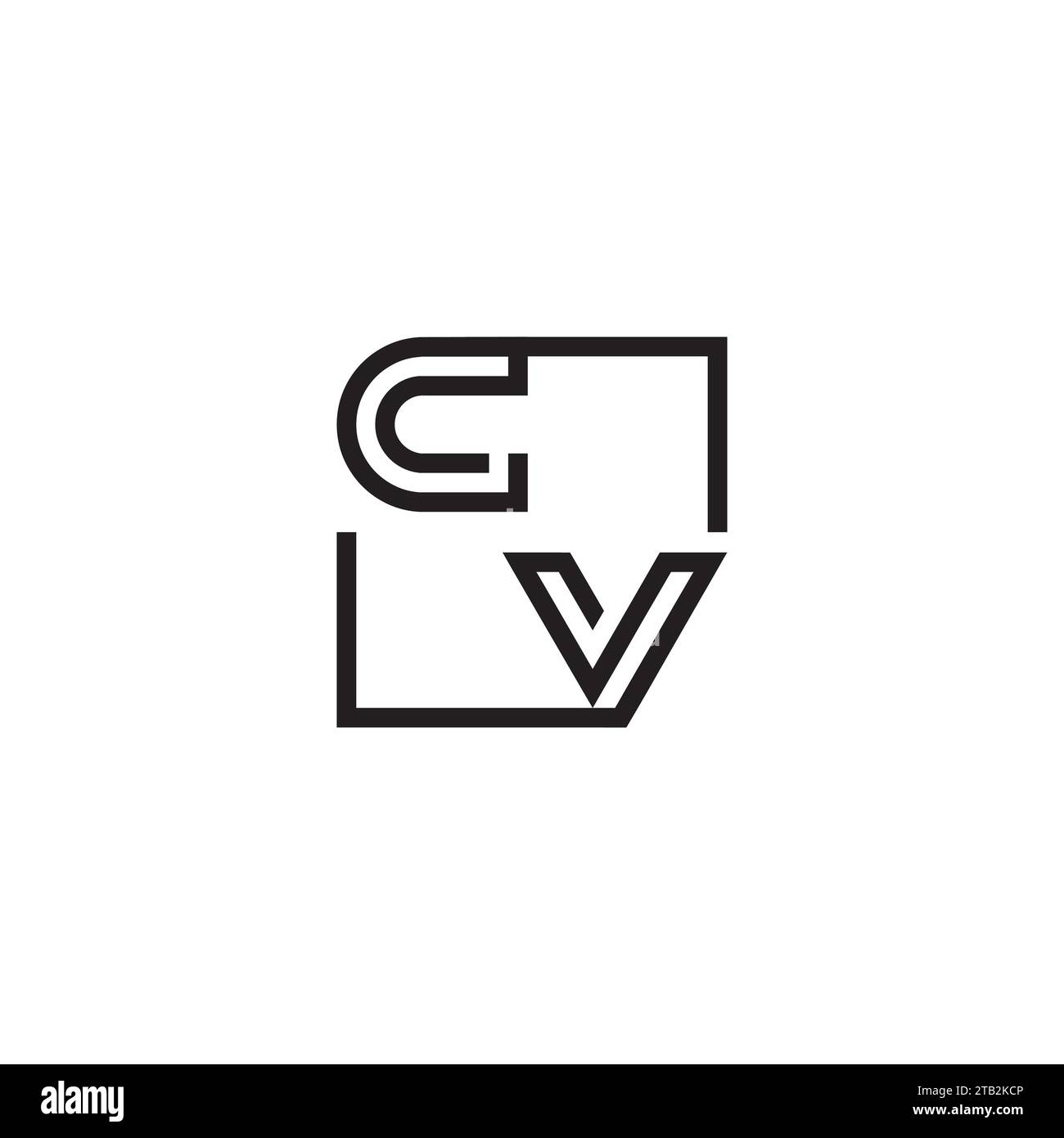 CV initial logo letters in high quality professional design that will ...