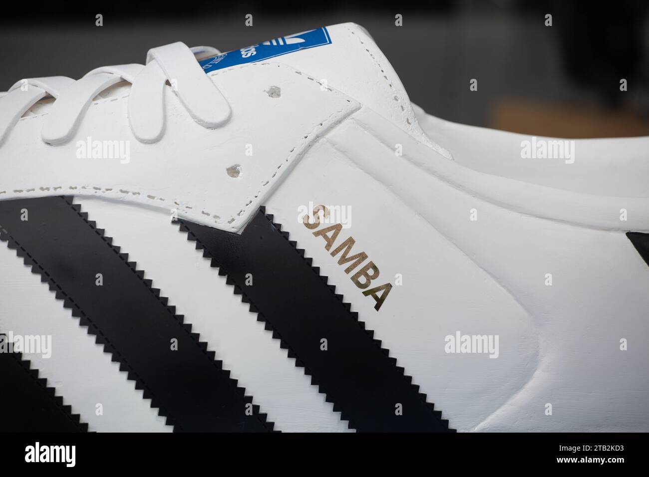 Adidas most popular Samba footwear pop-up display outside Adidas Brand ...