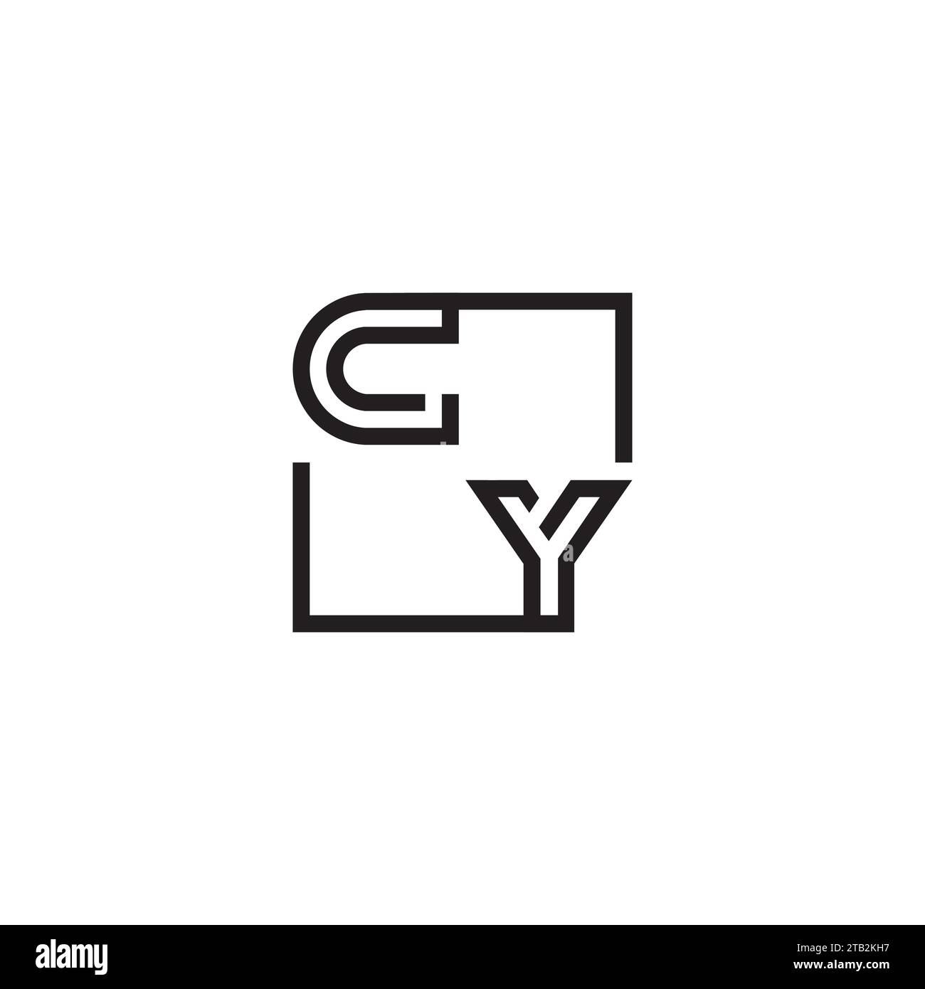 CY initial logo letters in high quality professional design that will ...
