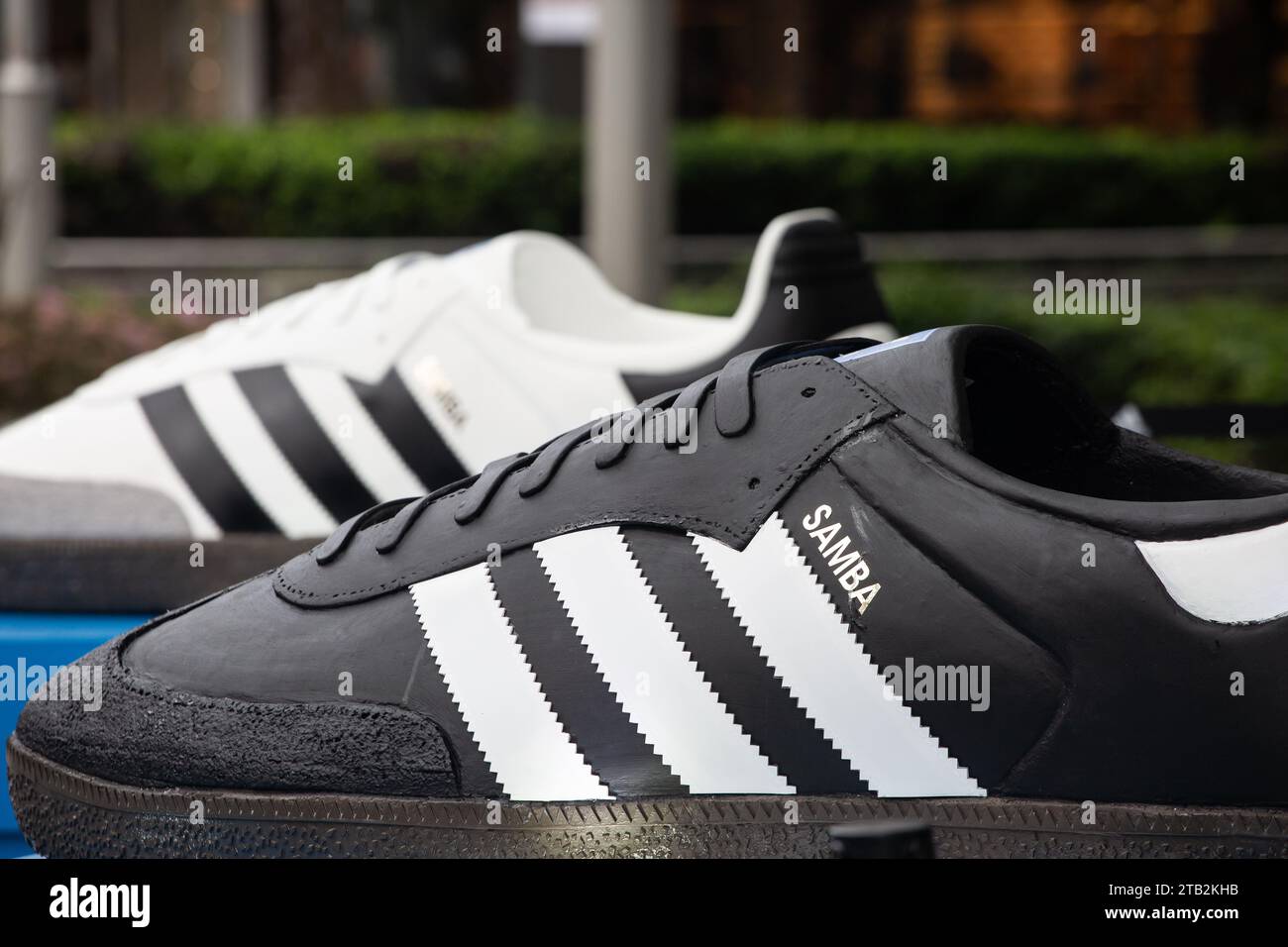 Adidas most welcoming Samba footwear pop-up display outside Adidas ...