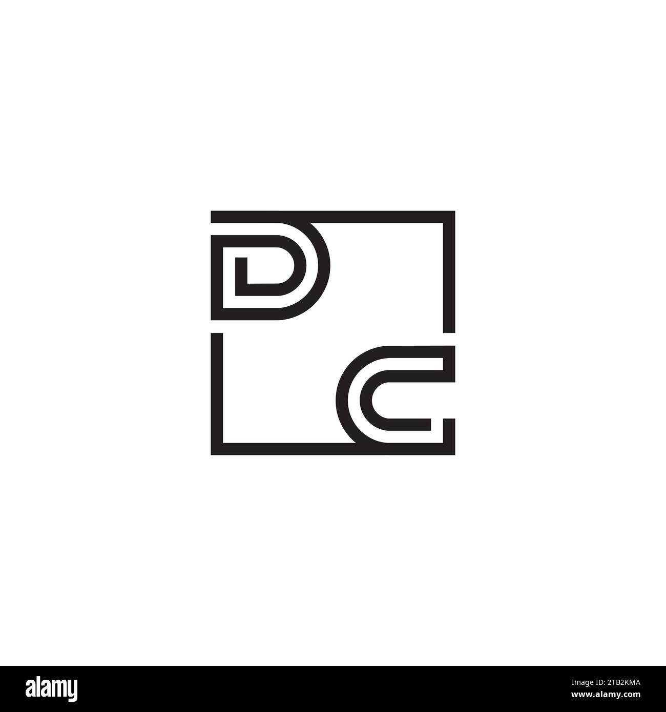 DC initial logo letters in high quality professional design that will ...