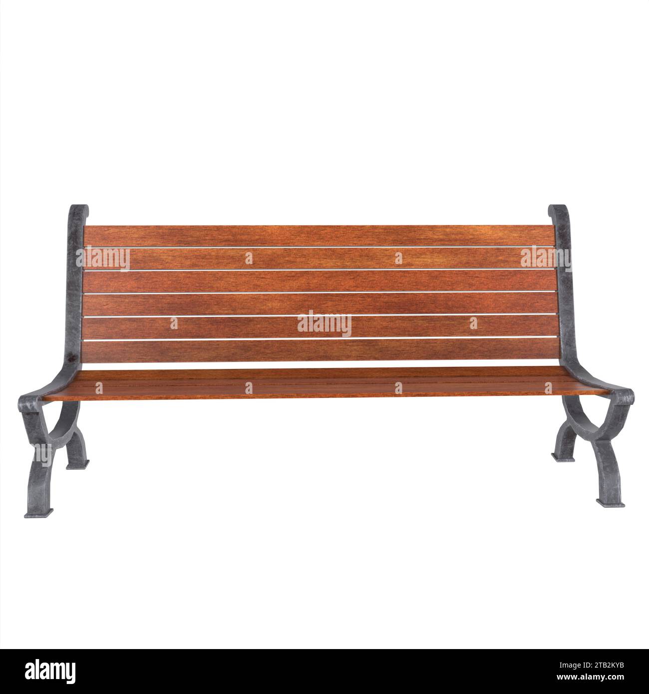 Old green park bench Cut Out Stock Images & Pictures - Alamy