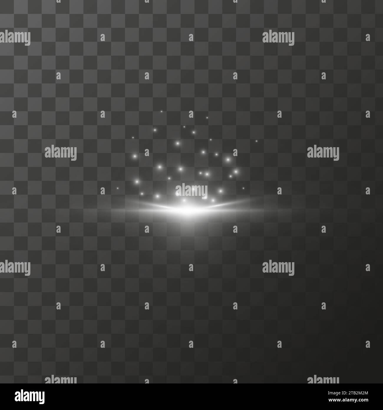 Light shining stars, glare light effects, Shiny illuminated elements on ...
