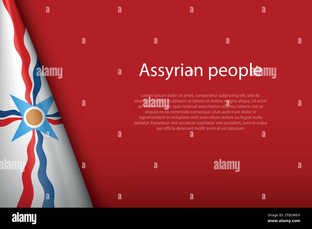 Assyrian people flag hi-res stock photography and images - Alamy